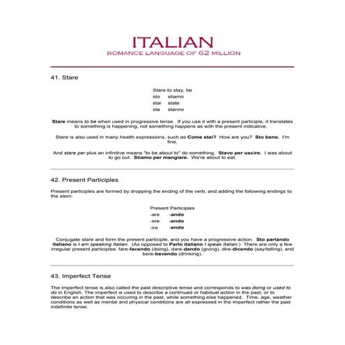 Learning italian ebook | PDF