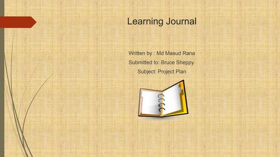 Service learning journal | PPTX | Professional School | Postgraduate ...