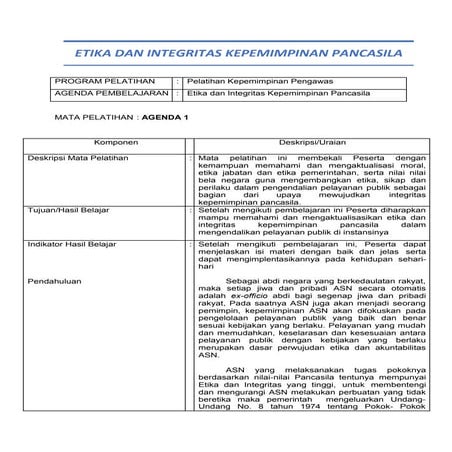 Learning Journal Agenda I etika dan kepemimpinan pancasi fix jornal.docx