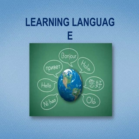 Learning language | PPT
