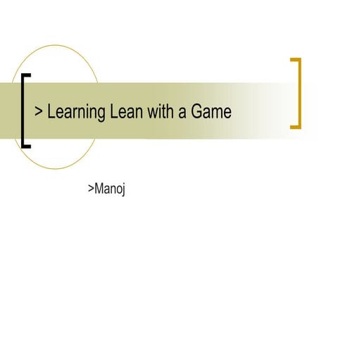 Lean Game | PPTX