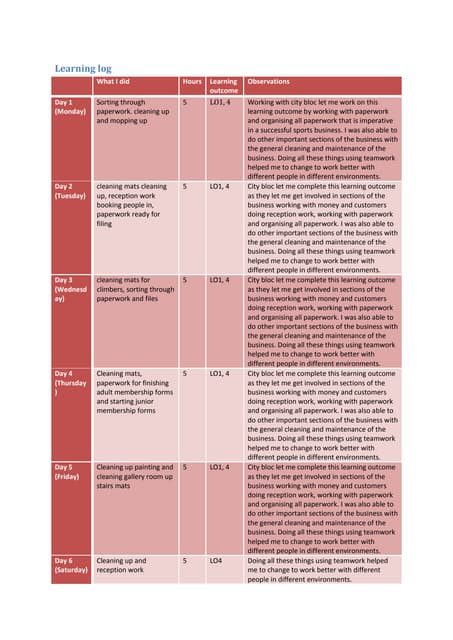 Work based learning (2) | PDF