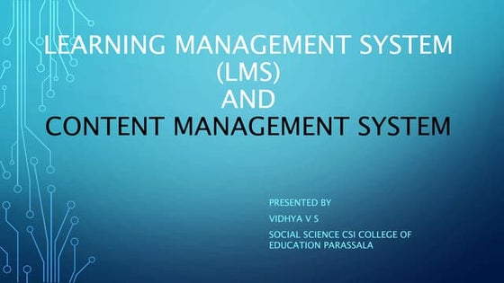 Learning Content Management System: Transforming Digital Learning ...