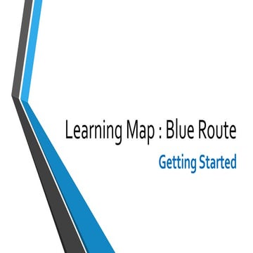 Learning map blue route getting stated | PPT