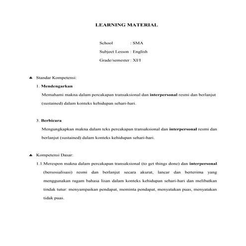 Learning material sma | DOCX
