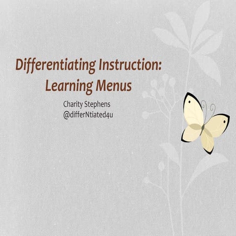 Learning menus | PPTX