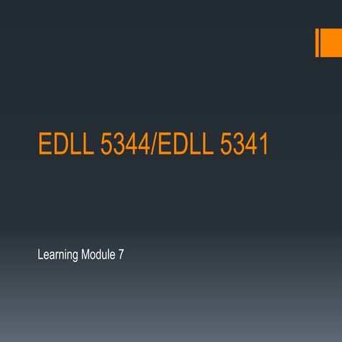 Learning module 7 | PPT
