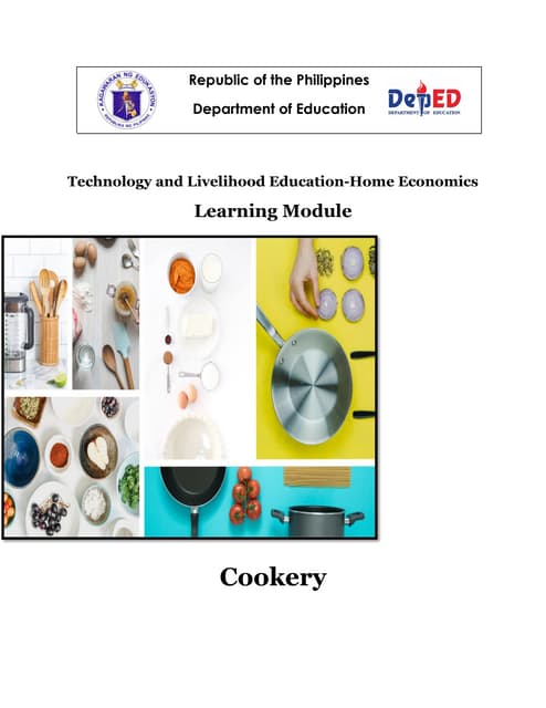 T.L.E. Grade 9 Cookery Lessons | PPT