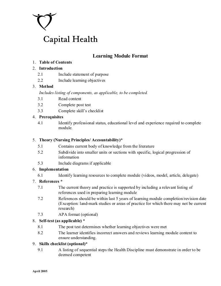 Learning Module Template 3