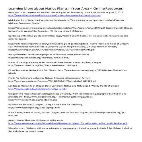 Learning more about native plants in your area | PDF