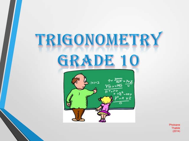 PPT on Trigonometric Functions. Class 11 | PPTX