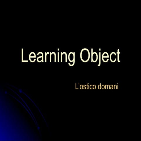 Learning Object | PPT