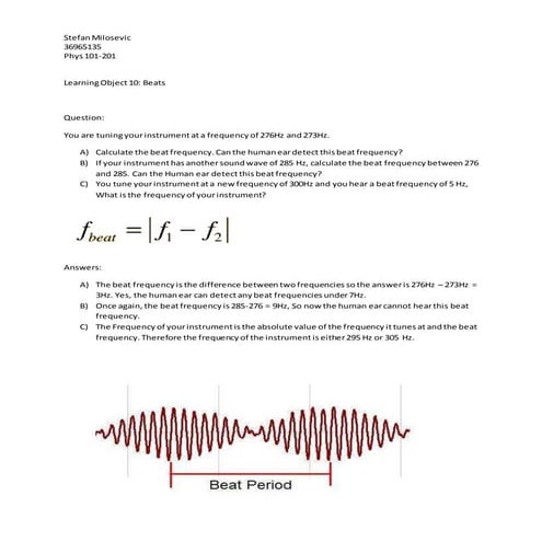 Beats Frequencies | PPTX