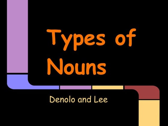 Nouns | PPT