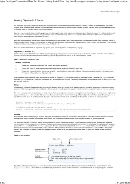 Learning Objective C A Primer | PPT Learning Objective C A Primer | PPT