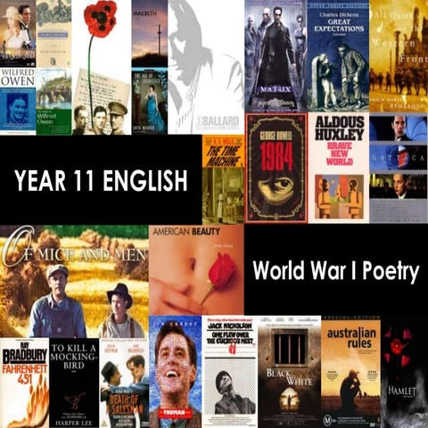 Learning Object: Analysing and Understanding the Poetry of WWI | PPT