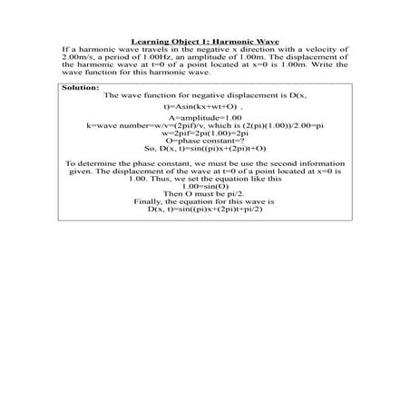 Learning objects 1 | DOC