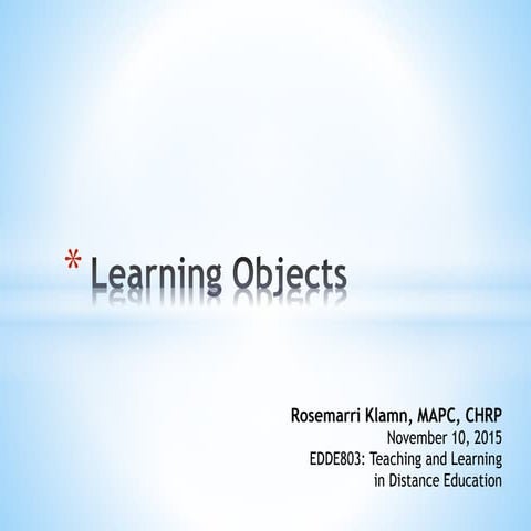 Learning Objects | PPSX