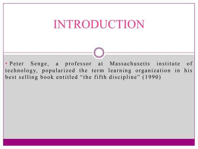 School as a learning organization | PPTX