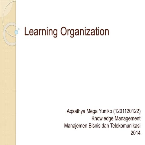 Learning organization | PPTX