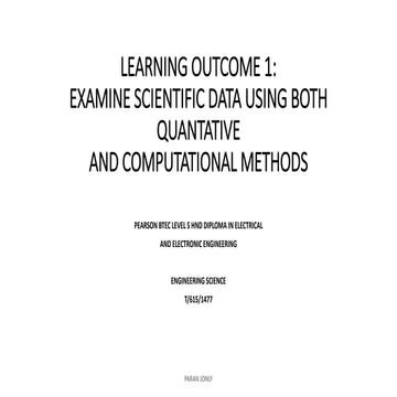 Scientific Data Using Quantitative and Qualitative Data | PPT