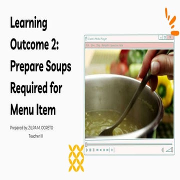 Classification of soup | PPTX
