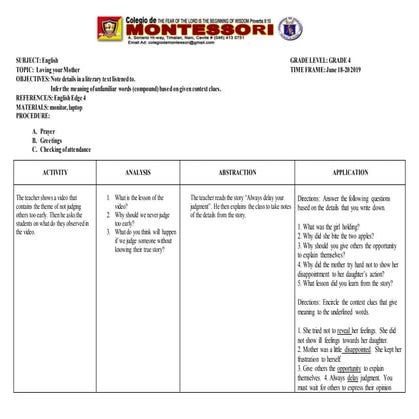 Learning Plan 1 English 4.docx