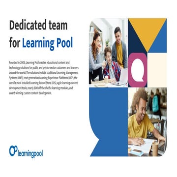 Learning pool presentation | PDF
