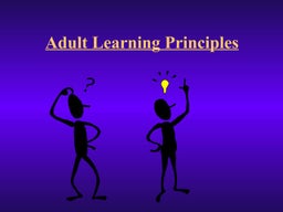 Principles of Adult Learning | PPT