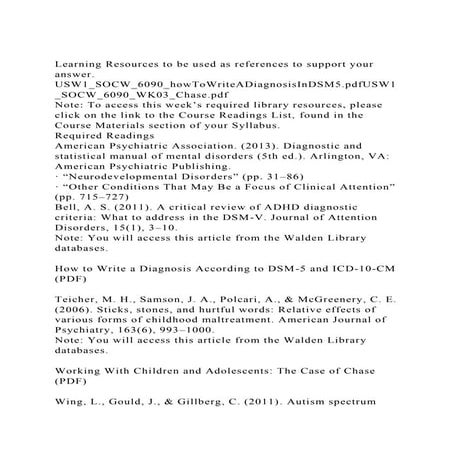 Learning Resources to be used as references to support your answer.docx