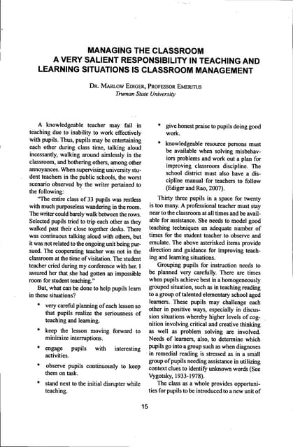 Unit3 a1 organization and management of learner-centered classrooms ...