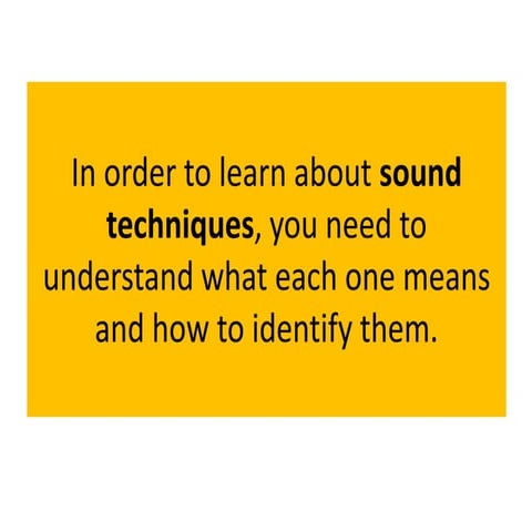 Learning sound as | PPT