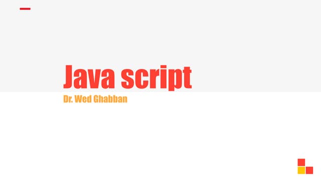 Learning space presentation1 learn Java script | PPT Learning space presentation1 learn Java script | PPT