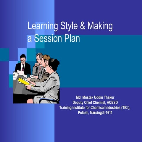 Learning Style & Making a Session Plan | PPT