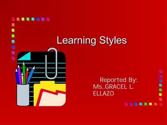 Learning style ppt | PPT