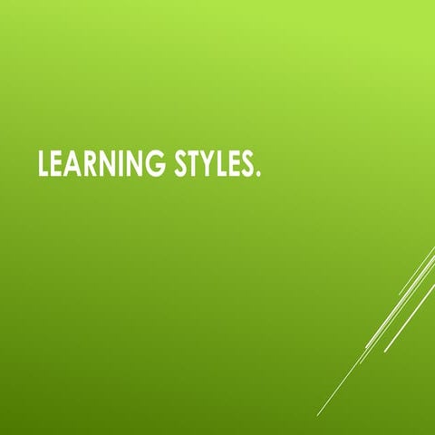 Learning styles | PPT