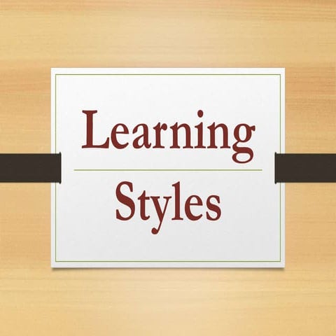 Learning styles, VAK /VARK Model, 4 types of learning styles, Neil ...