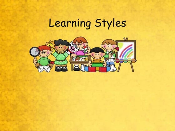 Powerpoint On My Learning Style | PPTX