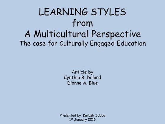 Culturally Responsive Teaching | PPTX
