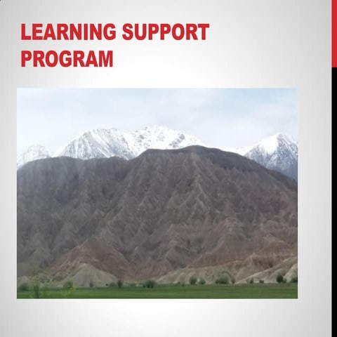 Learning support program | PPT