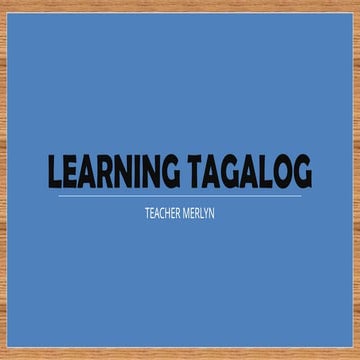 Learning_tagalog_VERBS (1).pptx BY TEACHER MERLYN | PPT