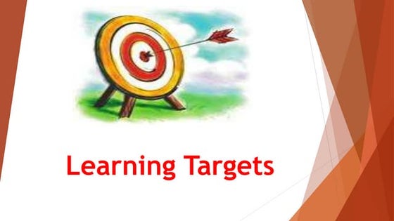 Chapter 2 Learning Targets | PPTX