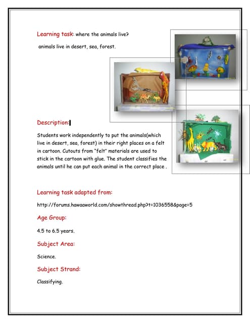 Lesson plan science kinder | DOCX