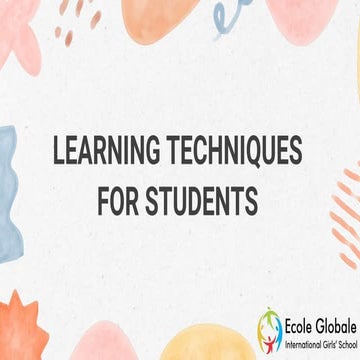 Learning Techniques For Students......pptx