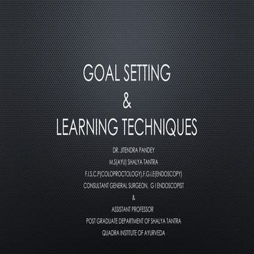 Learning Techniques & Goals setting.pptx