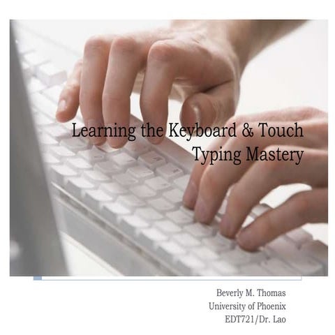 Learning the keyboard prezi | PPTX