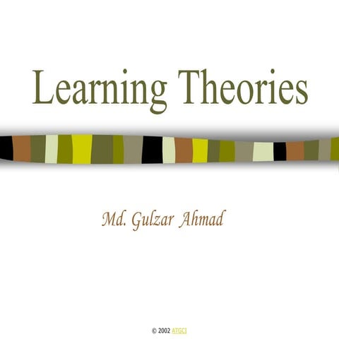 learning theories (Classical and operant conditioning) | PPT