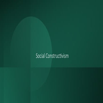 Learning Theories and Social Constructivism Presentation.pptx