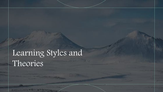 Learning theories in mathematics | PPTX