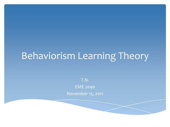 Behaviorist learning theories | PPT | Zoos & Aquariums | Attractions
